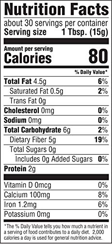 Amazon Brand - Happy Belly Organic Black Chia Seeds 1 lb