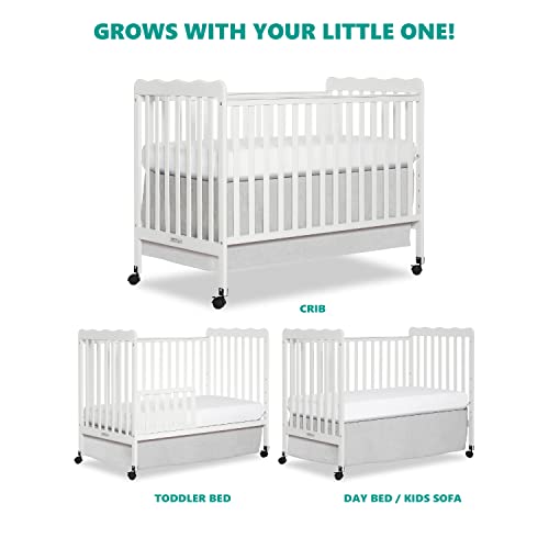 Dream On Me Carson Classic 3-in-1 Convertible Crib in White