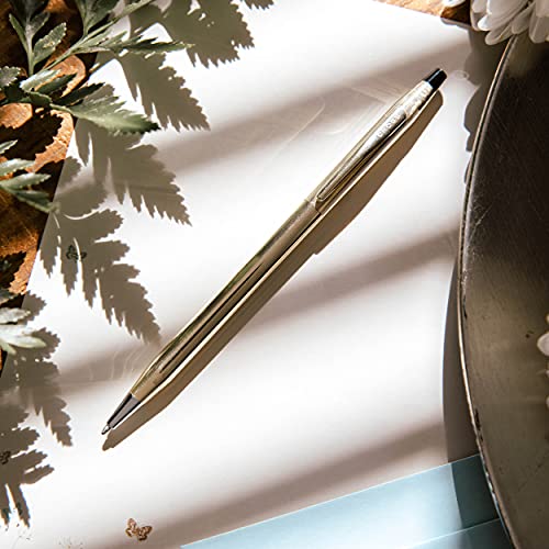 Cross Classic Century Refillable Gel Ink Rollerball Pen, Medium Rollerball, Includes Premium Gift Box - Brushed Rose Gold