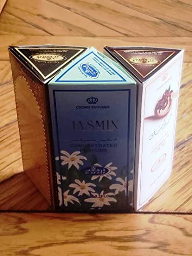 6 (Six) Al-Rehab 6ml Perfume Oils Best Sellers Set # 1: Soft, Sultan Al Oud, Red Rose, Choco Musk, Jasmin and White Musk