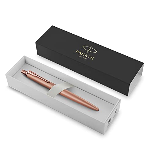 Parker Jotter XL Ballpoint Pen | Monochrome Matte Rose Gold | Medium Point | Blue Ink | Gift Box