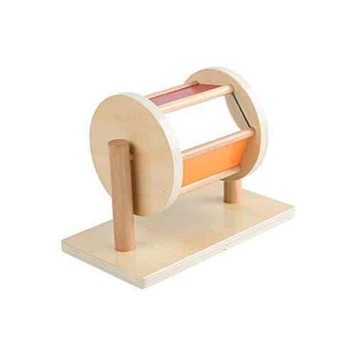 Adena Montessori Full-Size Spinning Drum Montessori Toys for Infant 6-12 Months 1 Year Old Babies Toddlers (Typical)