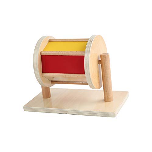 Adena Montessori Full-Size Spinning Drum Montessori Toys for Infant 6-12 Months 1 Year Old Babies Toddlers (Typical)