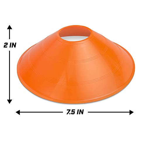 GoSports Sports Training Cone 20 Pack with Tote Bag