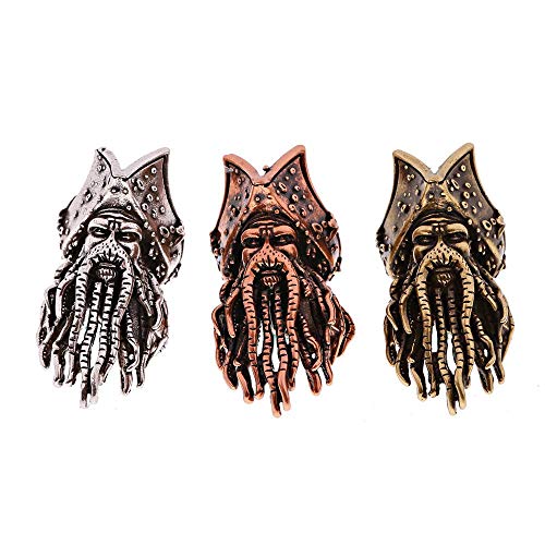 NGOANSK6688 1 Piece/Lot Silver Color Spacer Beads Long Beard Accessories for Bracelets Jewelry (BD632-2)