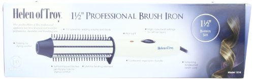 Helen of Troy 1514 Brush Iron, White, 1 1/2 Inches Barrel
