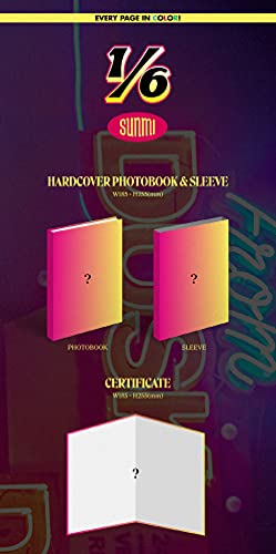 Sunmi One Sixth 1/6 3rd Mini Album CD+PhotoBook+Certificate+Deco Sticker+1p PhotoCard+Tracking Kpop Sealed
