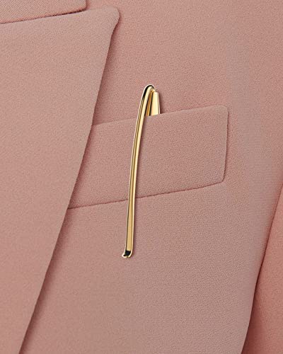 Cambond Ballpoint Pens, Guest Pen Stainless Steel Nice Pens for Guest Book Uniform Christmas Gift - Black Ink (1.0mm Medium Point), 3 Pens with 6 Extra Refills (Gold)