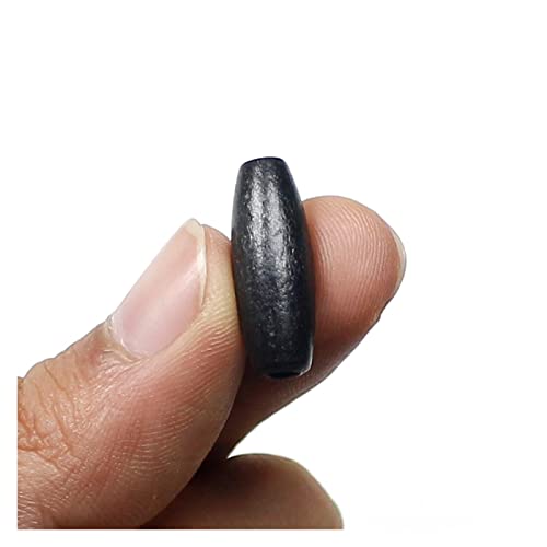 Kigauru Bead Charms 20/50pcs Natural Olive Shape Loose Wood Beads Coffee/Black Handmade Wooden Puzzle Prayer Long Spacer Beads DIY Jewelry Making DIY Pendants