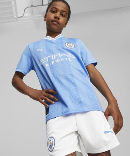 Manchester City FC Kids 2023/24 Home Soccer Jersey - Team Light Blue - Size: L