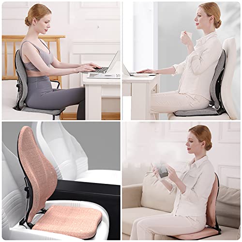 Lumbar Support Pillow for Office Chair, Memory Foam Back Cushion for Lower Back Pain Relief Car Seat Back Support, Lower Back Pillow for Gaming Chair Wheelchair (C)