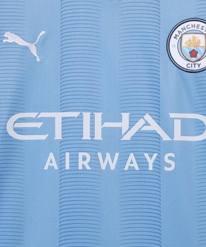 Manchester City FC Kids 2023/24 Home Soccer Jersey - Team Light Blue - Size: L