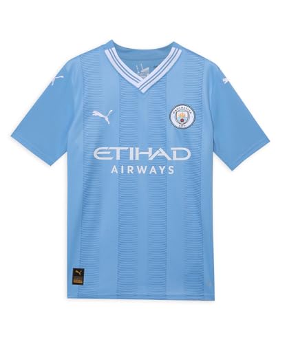 Manchester City FC Kids 2023/24 Home Soccer Jersey - Team Light Blue - Size: L