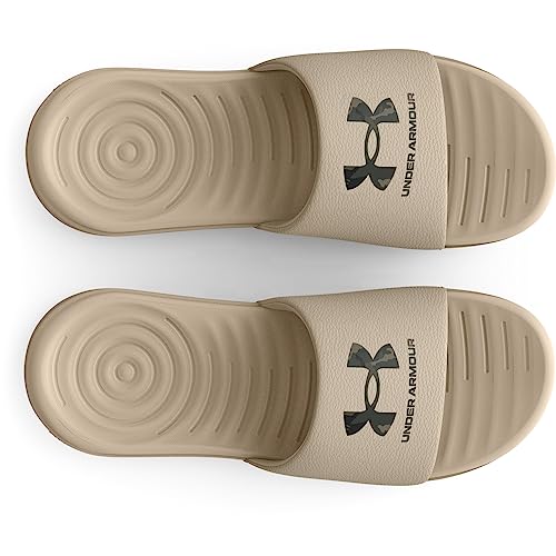 Under Armour Men's Ansa Graphic Logo Fixed Strap, (201) Khaki Base/Khaki Base/Federal Tan, 7, US