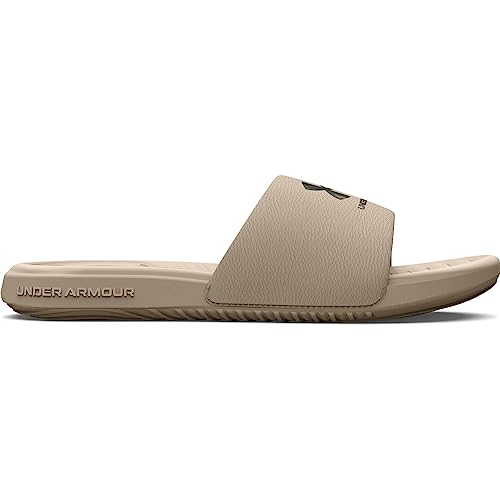 Under Armour Men's Ansa Graphic Logo Fixed Strap, (201) Khaki Base/Khaki Base/Federal Tan, 9, US