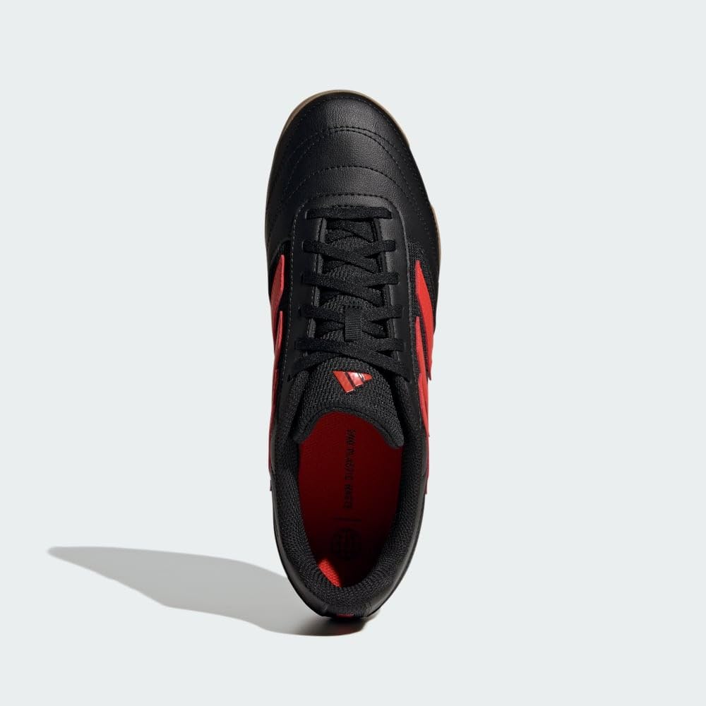 adidas Men's Super Sala 2 Sneaker, Core Black/Bold Orange/Gum, 10.5