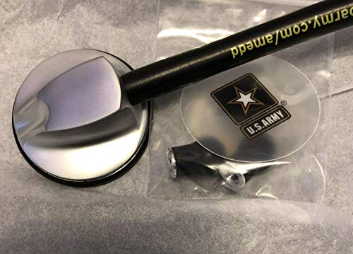 U.S. Army Stethoscope, OEM Classic Single Head Cardiology for Medical and Clinical Use - 27 inch (Black)