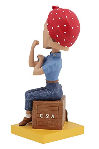 Royal Bobbles Rosie The Riveter Bobblehead, Premium Polyresin Lifelike Figure, Unique Serial Number, Exquisite Detail