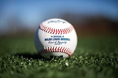 Rawlings | Official 2023 Major League Baseball | Display Case Included | MLB | ROMLB-R, White/Red/Navy