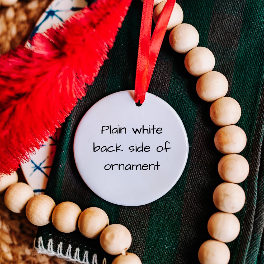Engagement Ornament 2024, Our First Christmas Engaged, Personalized Tree Decoration, Western Couple Gift (Personalized)