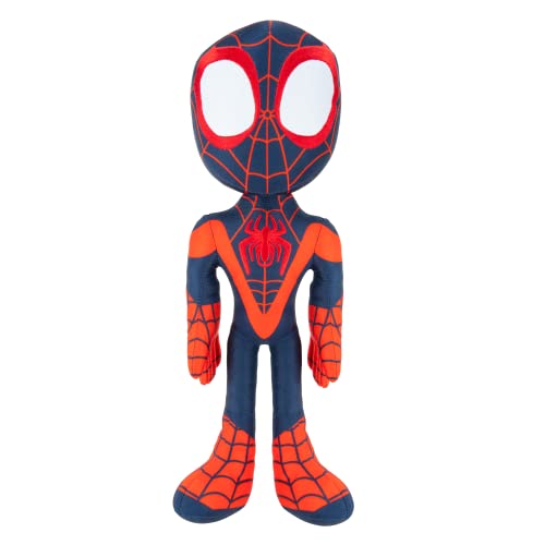 Spidey and his Amazing Friends Marvel's My Friend Miles Talking Plush - 16-Inch Miles Morales with Sounds - Toys Featuring Your Friendly Neighborhood Spideys