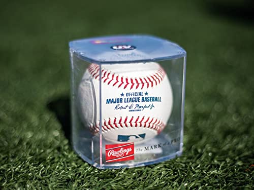 Rawlings | Official 2023 Major League Baseball | Display Case Included | MLB | ROMLB-R, White/Red/Navy