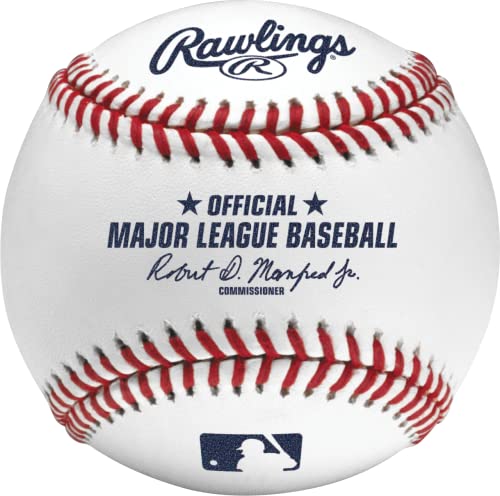 Rawlings | Official 2023 Major League Baseball | Display Case Included | MLB | ROMLB-R, White/Red/Navy
