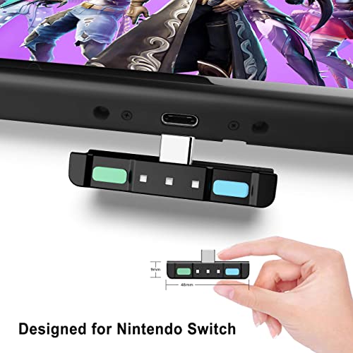 HomeSpot Bluetooth 5.0 Audio Transmitter Adapter with USB C APTX Low Latency for Nintendo Switch Lite Compatible with AirPods PS5 Bose Sony and Bluetooth Headphones Animal Crossing Themed Colors
