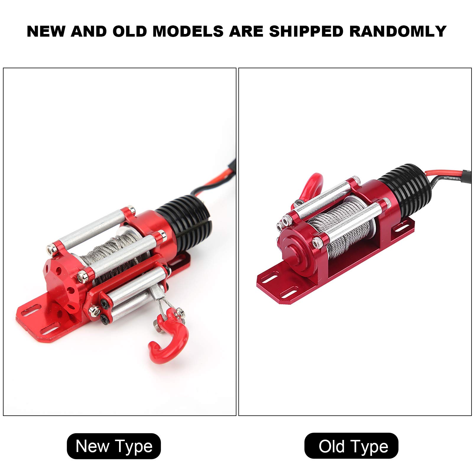 RC Car Winch,1/10 Scale Rc Car Metal Winch with Remote Controller for Scx10 D90 HPI 1/10 Rc Crawler Car.