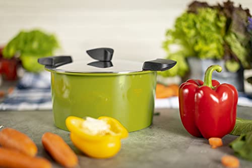 KUHN RIKON Hotpan Serving Casserole Pot, 3 Litre/22 cm, Green