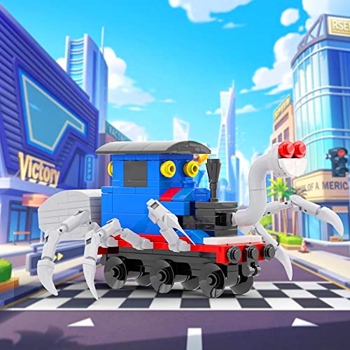 Lebebe Chooo Charlees Spidder Train Building Blocks, STEM Animals Vehicle Action Figure Model Toy, Horror Game Forest Spidder Monster, Easter Day Halloween Birthday Gifts for Kids,Adults (199 Pieces)