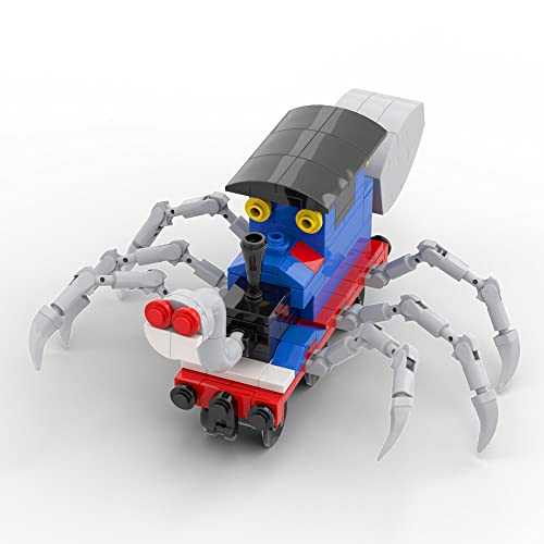 Lebebe Chooo Charlees Spidder Train Building Blocks, STEM Animals Vehicle Action Figure Model Toy, Horror Game Forest Spidder Monster, Easter Day Halloween Birthday Gifts for Kids,Adults (199 Pieces)