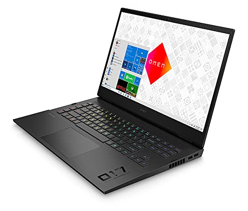 HP Omen 17 Gaming Laptop 17.3β FHD IPS 144Hz 7ms (300 nits, 100% sRGB, Micro-Edge) 11th Gen Intel 8-Core i7-11800H 16GB RAM 1TB SSD Geforce RTX 3060 6GB Thunderbolt RGB Backlit Black + HDMI Cable