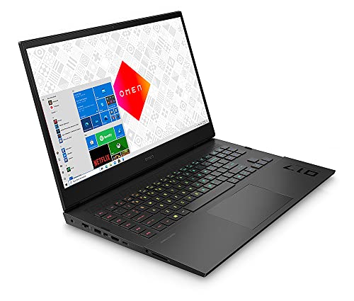 HP Omen 17 Gaming Laptop 17.3β FHD IPS 144Hz 7ms (300 nits, 100% sRGB, Micro-Edge) 11th Gen Intel 8-Core i7-11800H 16GB RAM 1TB SSD Geforce RTX 3060 6GB Thunderbolt RGB Backlit Black + HDMI Cable