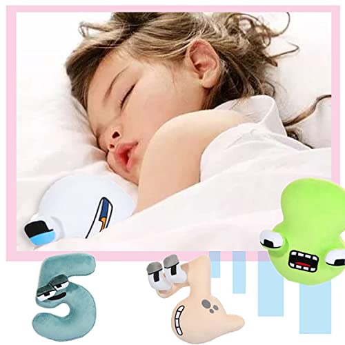 10pcs Number Plush Lore Toys, Alphabet Plush Lore Animal Toys, Fun Alphabet Stuffed Lore Plush Figure,Suitable for Gift Giving Fans