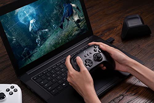 8Bitdo Ultimate Bluetooth Controller with Charging Dock, Wireless Pro Controller for Switch, Windows and Steam Deck (Black)