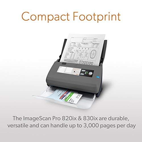 Ambir ImageScan Pro 820ix 20ppm High-Speed ADF Scanner for Windows PC and Mac