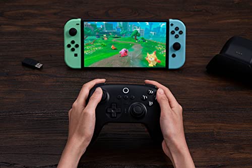 8Bitdo Ultimate Bluetooth Controller with Charging Dock, Wireless Pro Controller for Switch, Windows and Steam Deck (Black)