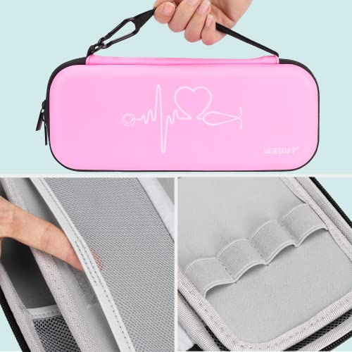 MEUUT 11 pcs Stethoscope Case Kits, Perfect Nurse Gift First Aid Kit Bag with Stethoscope Case, Penlights, Medical Scissor, Bandage Wraps, Badge Holders, Nurse Accessories for Nurses