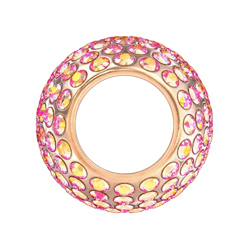 BJÖRN HALL Stethoscope Cardiology Charms for Nurses - Pink | Stand Out- Bling Stethoscope Charms | Fits littman Cardiology MDF Adscope | Gift for- Nurse Veterinary RT| Rose Gold - Rubylicious Crystal