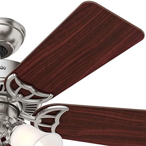 Hunter Fan Company, 51011, 42 inch Southern Breeze Brushed Nickel Ceiling Fan with LED Light Kit and Pull Chain