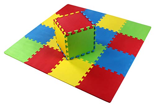 Balance From Kid's Puzzle Exercise Play Mat with EVA Foam Interlocking Tiles, 9 Colors (36 Tiles)