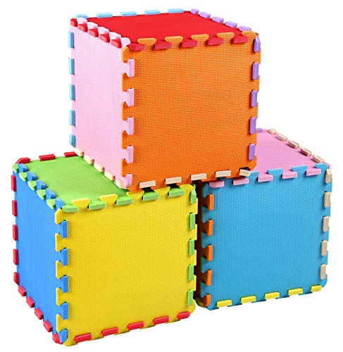 Balance From Kid's Puzzle Exercise Play Mat with EVA Foam Interlocking Tiles, 9 Colors (36 Tiles)