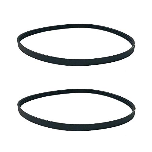 HASMX Drive Belt Replacement Belt for Rikon Band Saw Models 10-320, 10-321, 10-325, RK14CS Replaces Part Numbers C10-995, P10-320-87, 24" Internal Length Band Saw Drive Belt, 4 Rib, Black (2-Pack)