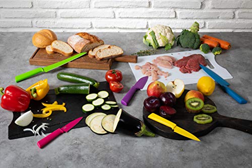 Kuhn Rikon Color Plus Santoku Knife, Large, Red