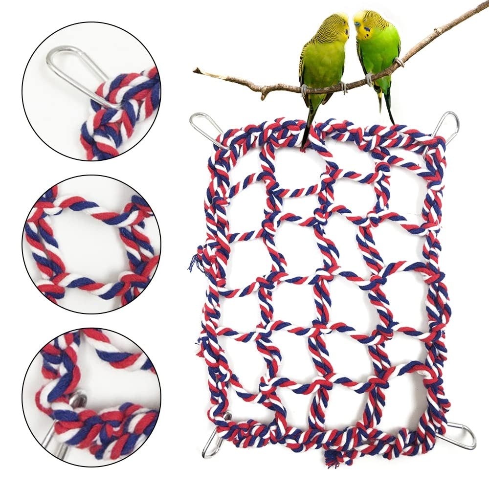Hamster Climbing Net, Anti Bite Pet Climbing Rope Net Reusable Small Animal Activity Toy for Ferret Rat Guinea Pig Chinchilla Decor Play