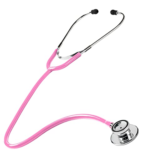 Prestige Medical Dual Head Stethoscope, Hot Pink, 3.6 Ounce
