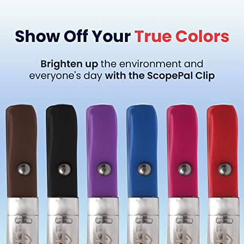 ScopePal Clip for Stethoscopes, Stethoscope Clip for Doctors, Nurses, Medical Students, Stethoscope Accessory Compatible with 3M Littmann Classic III, Lightweight II S.E, and More, Black