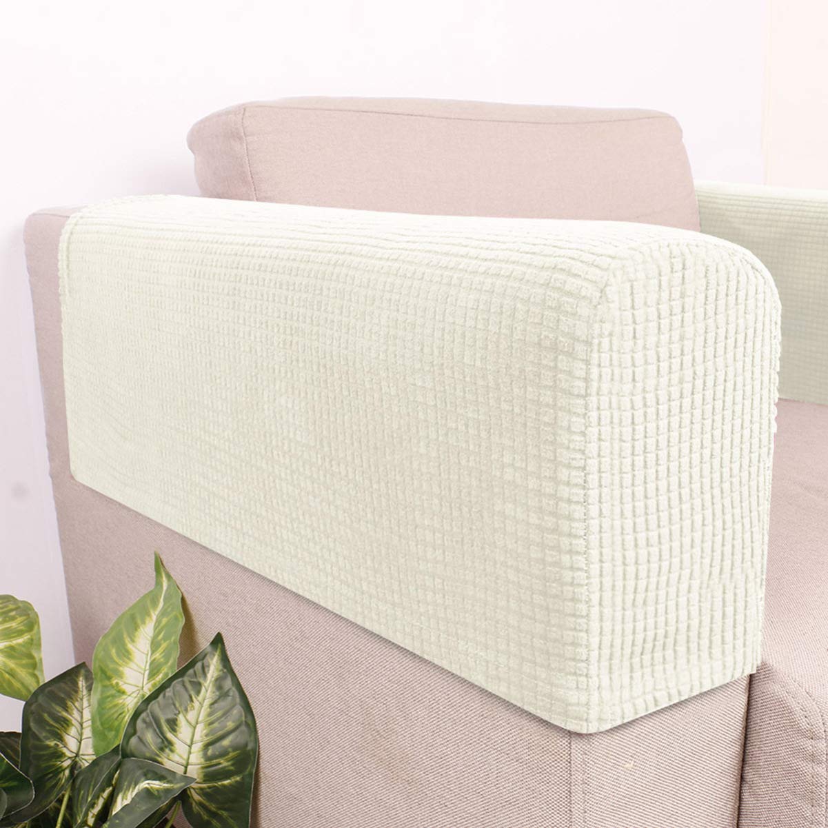Ciieeo 2pcs Couch armrest Cover arm Rest Covering for Sofa Furniture armrest Protectors Sofa Protector Cover armrest Covers for Sofa arm Protectors Black Office Recliner Chair Universal