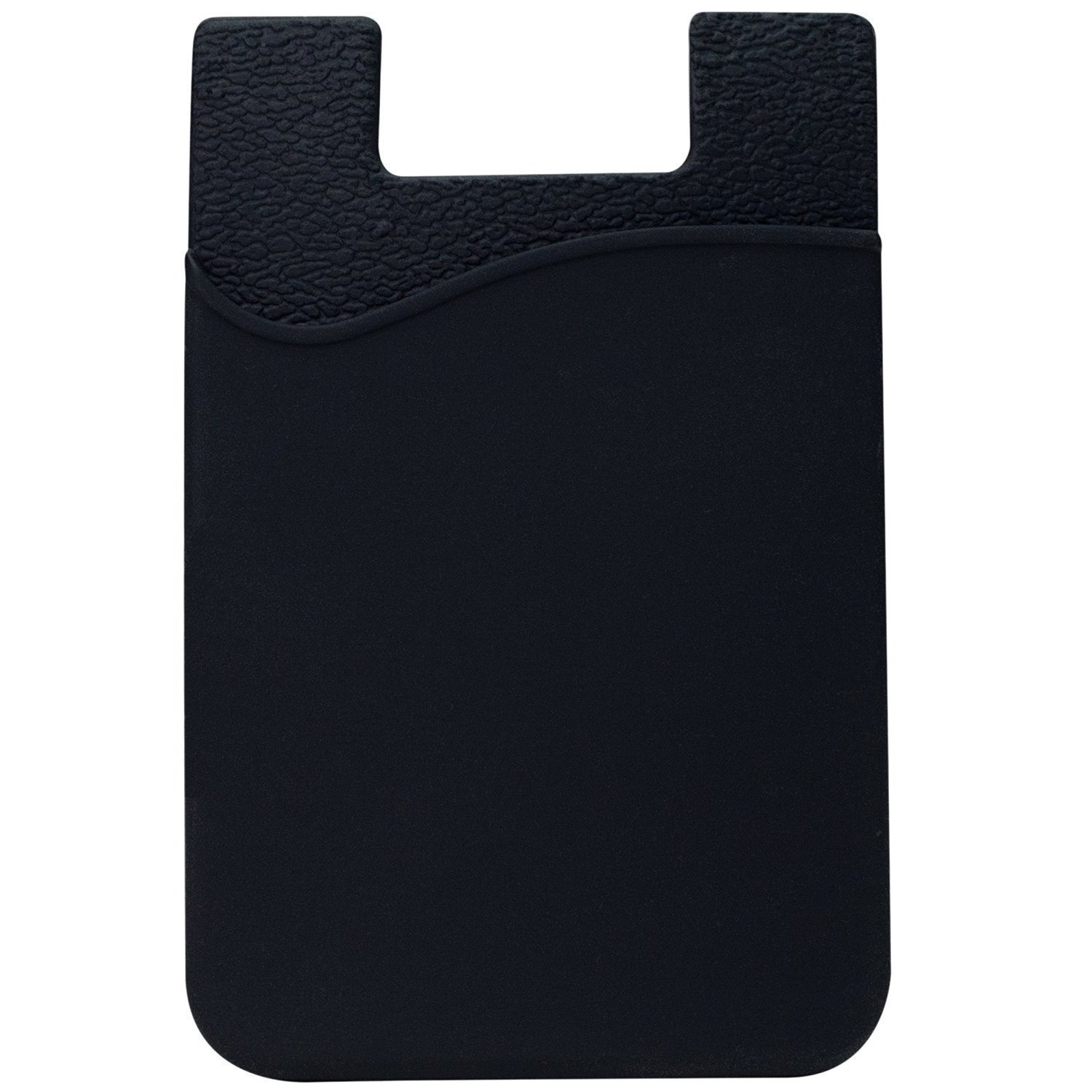 YWXTW Cell Phone Wallet, Silicone 3M Adhesive Stick-on Wallet for Credit Card, Ultra-Slim Id Holder Wallet Pouch Sleeve Pocket for Smartphones (iPhone/Android/Sumsung Galaxy) (3 Pack Black)